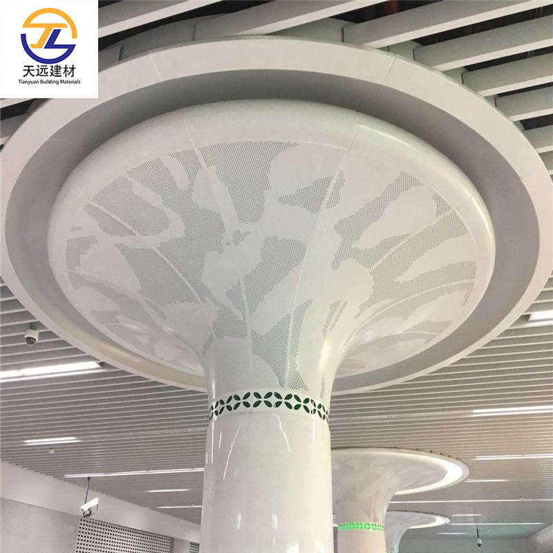 โครงการพาณิชย์ PVDF อัลลูมิเนียมคลายศูนย์การค้า 0.8 มิลลิเมตร ผนังเพดาน ...